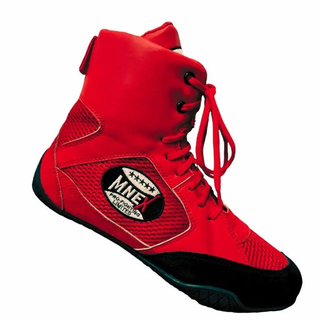 MNEX Pro Fighting Shoes - Red - Boxing, MMA & Wrestling Footwear